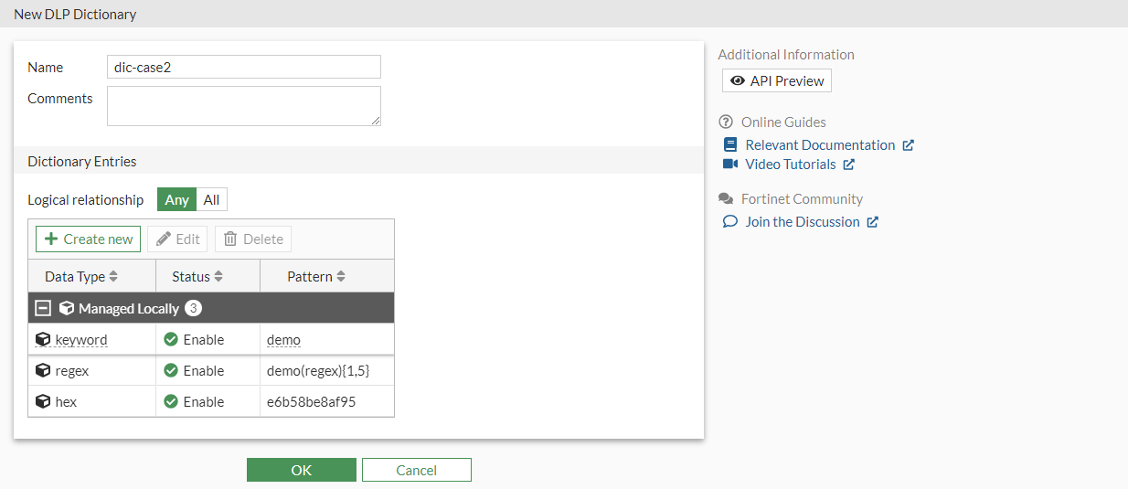 DLP examples | FortiGate / FortiOS 7.4.2 | Fortinet Document Library