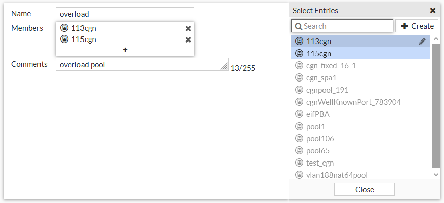 CGN resource allocation IP pool groups | FortiGate / FortiOS 7.4.4 ...