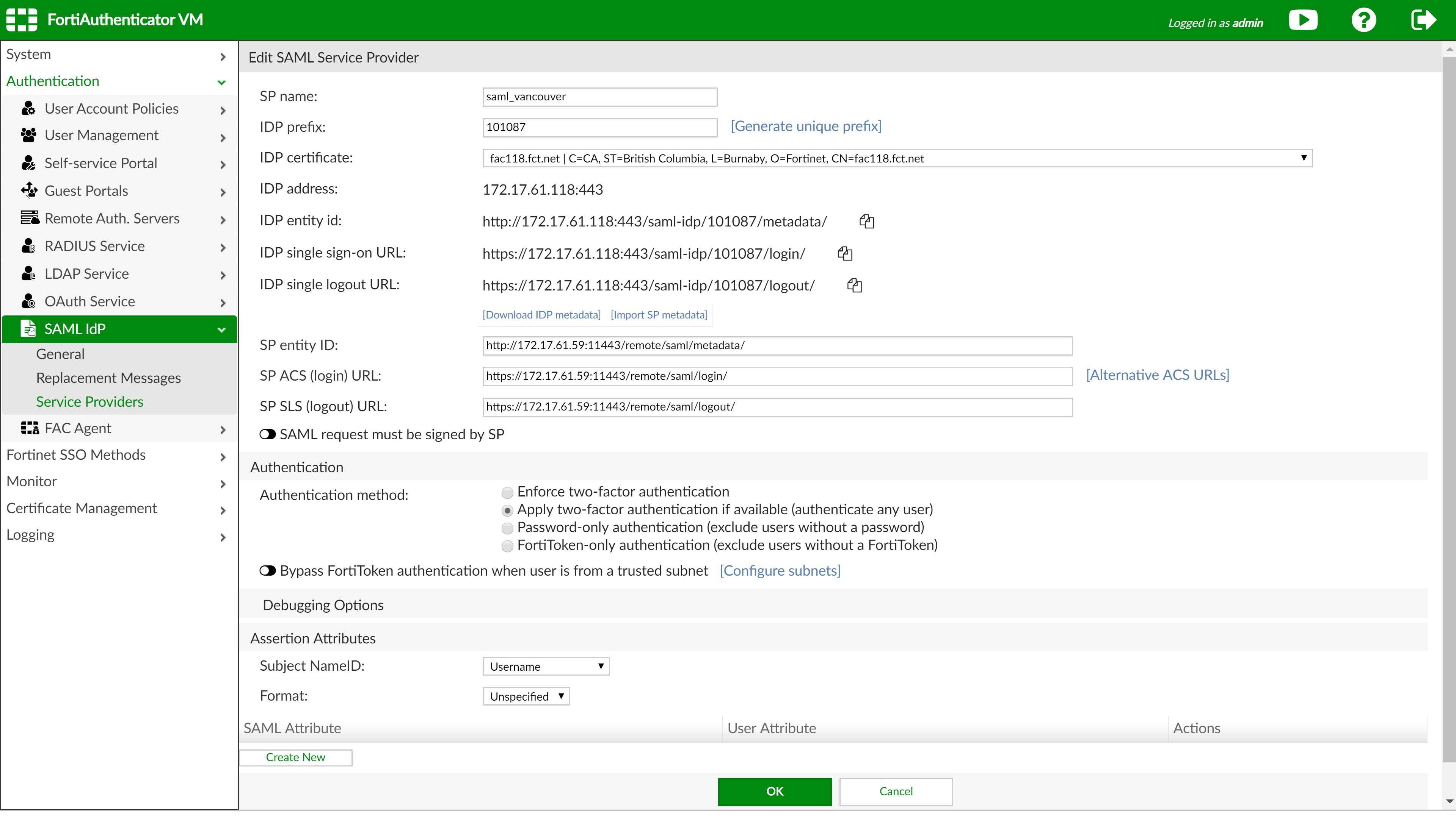 SAML support for SSL VPN | FortiClient 7.0.13 | Fortinet Document Library