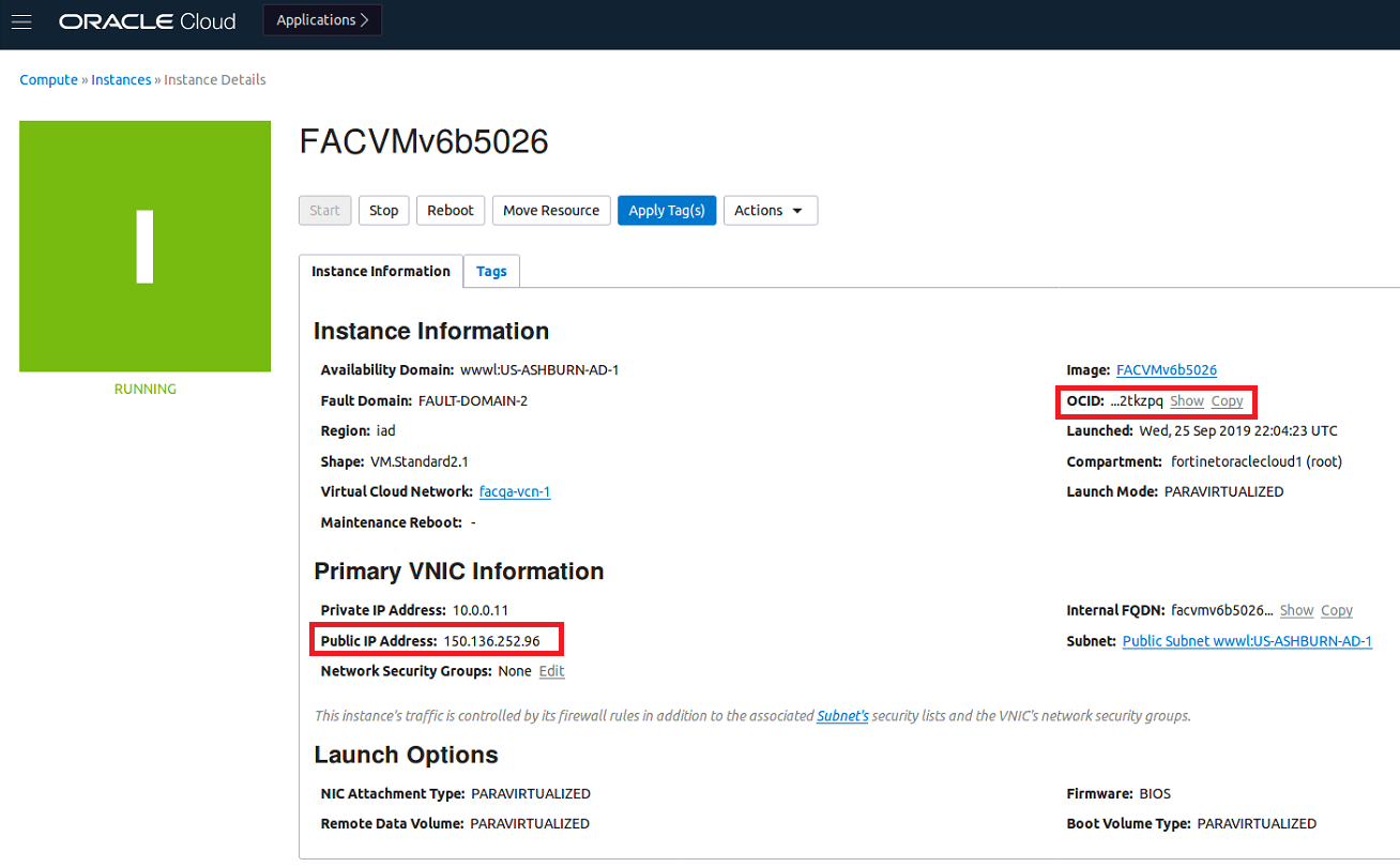 Connecting to FortiAuthenticator-VM | FortiAuthenticator Public Cloud 6 ...