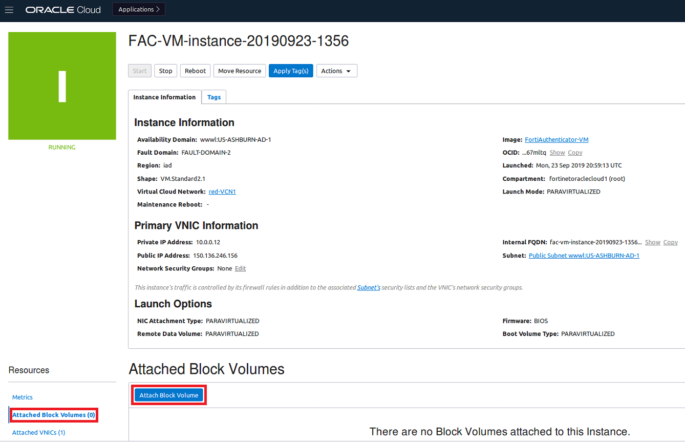 Launching the FortiAuthenticator-VM instance | FortiAuthenticator ...