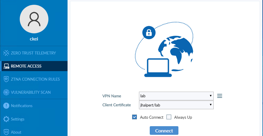 Connecting to the VPN tunnel in FortiClient | FortiClient 7.4.2 ...