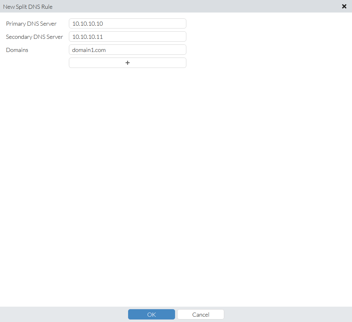 Split DNS Rules | FortiSASE 23.4.17 | Fortinet Document Library