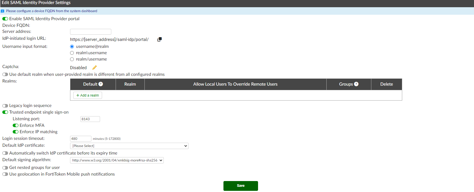 General | FortiAuthenticator 6.6.0 | Fortinet Document Library