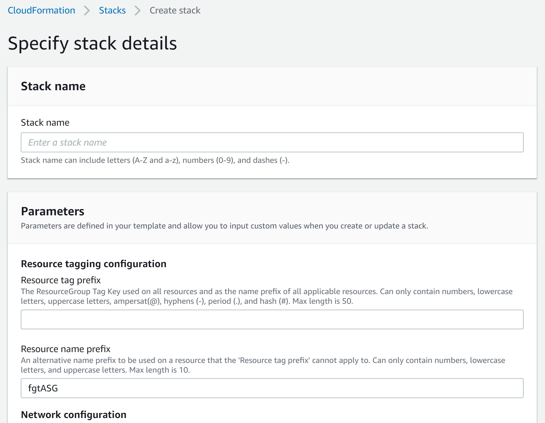 Deploying the CloudFormation templates | FortiGate Public Cloud 7.2.0