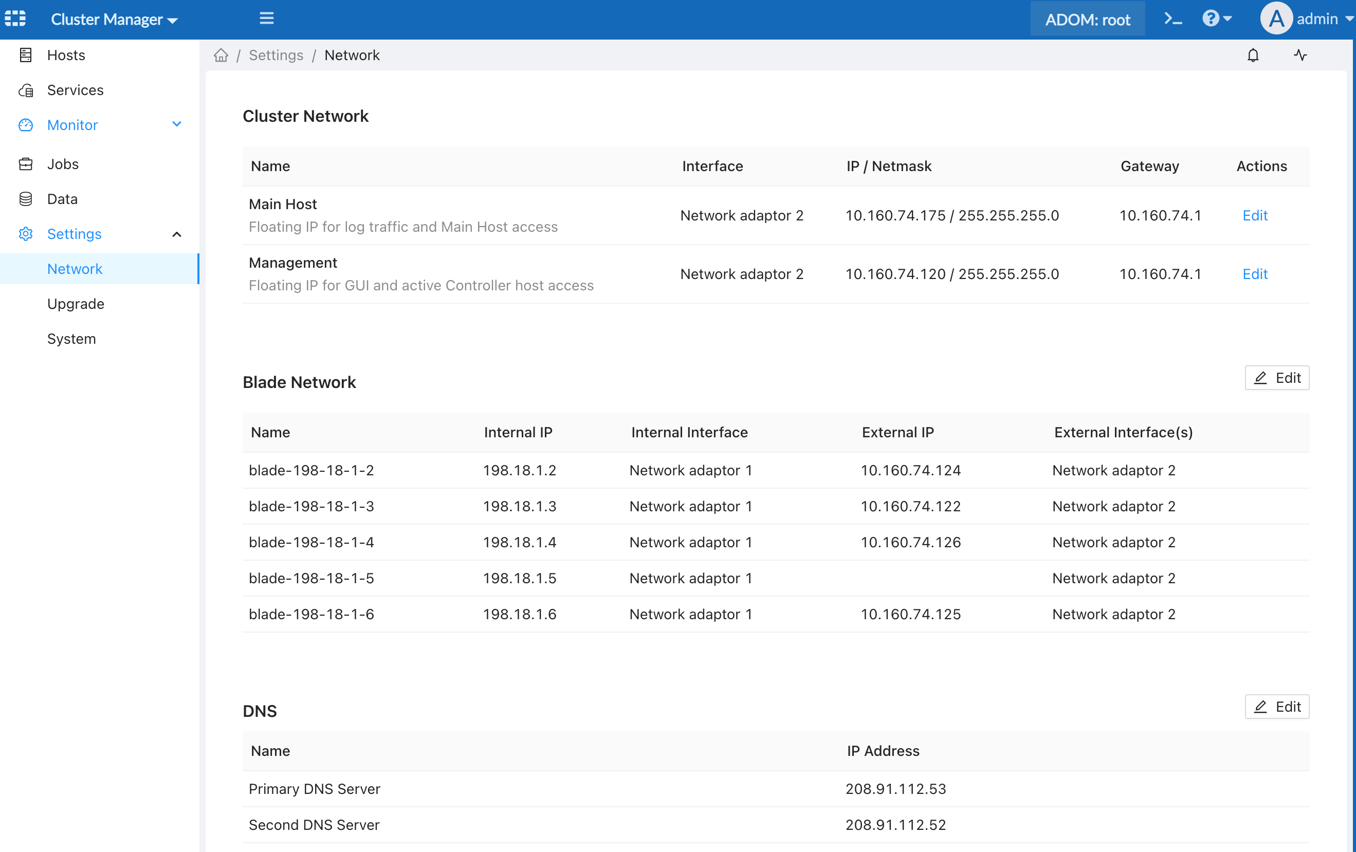 Setting up the network | FortiAnalyzer BigData Private Cloud 7.2.8 ...