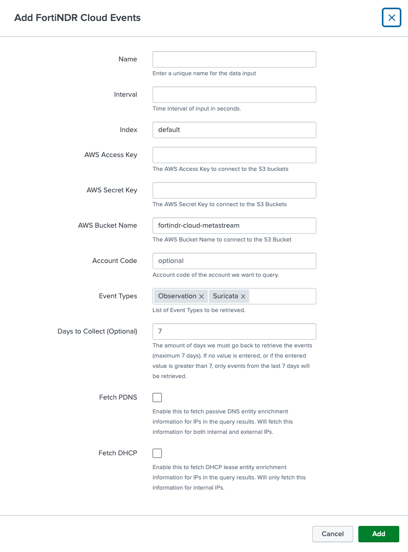 Configuring the FortiNDR Cloud App | FortiNDR Cloud 2023.3.0
