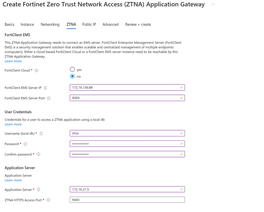 Azure marketplace selection and pre-configuration | FortiGate Public ...