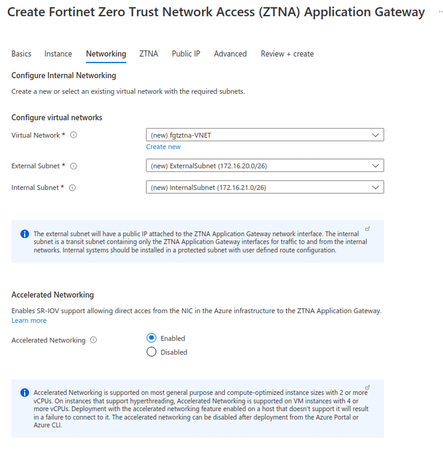 Azure marketplace selection and pre-configuration | FortiGate Public Cloud 7.2.4