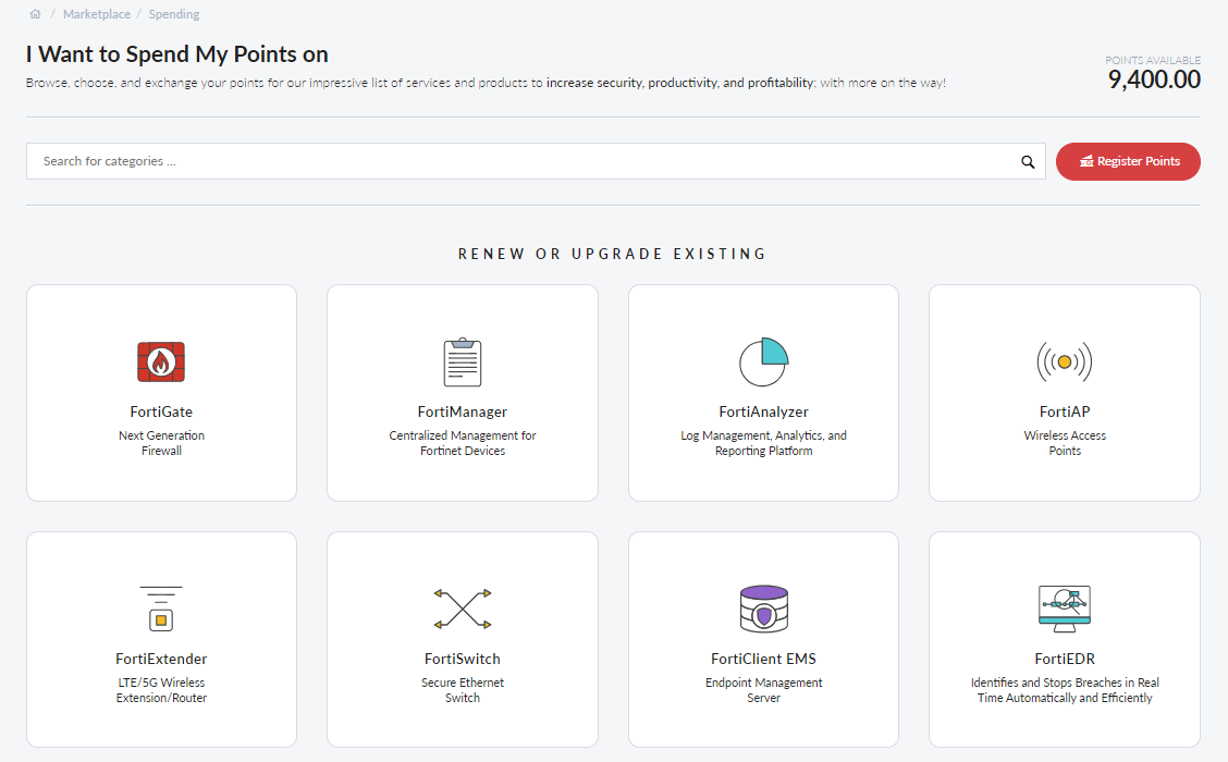 Spending | FortiCloud Services 25.2.a | Fortinet Document Library