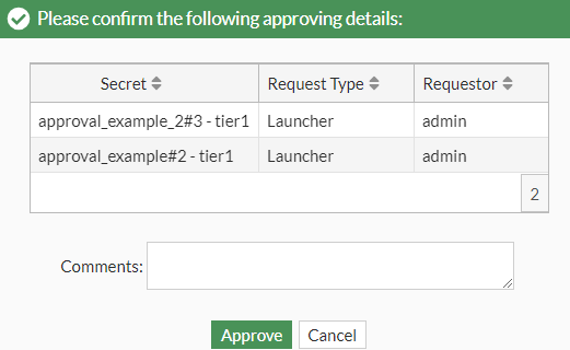 Reviewing multiple requests | FortiPAM 1.3.0 | Fortinet Document Library