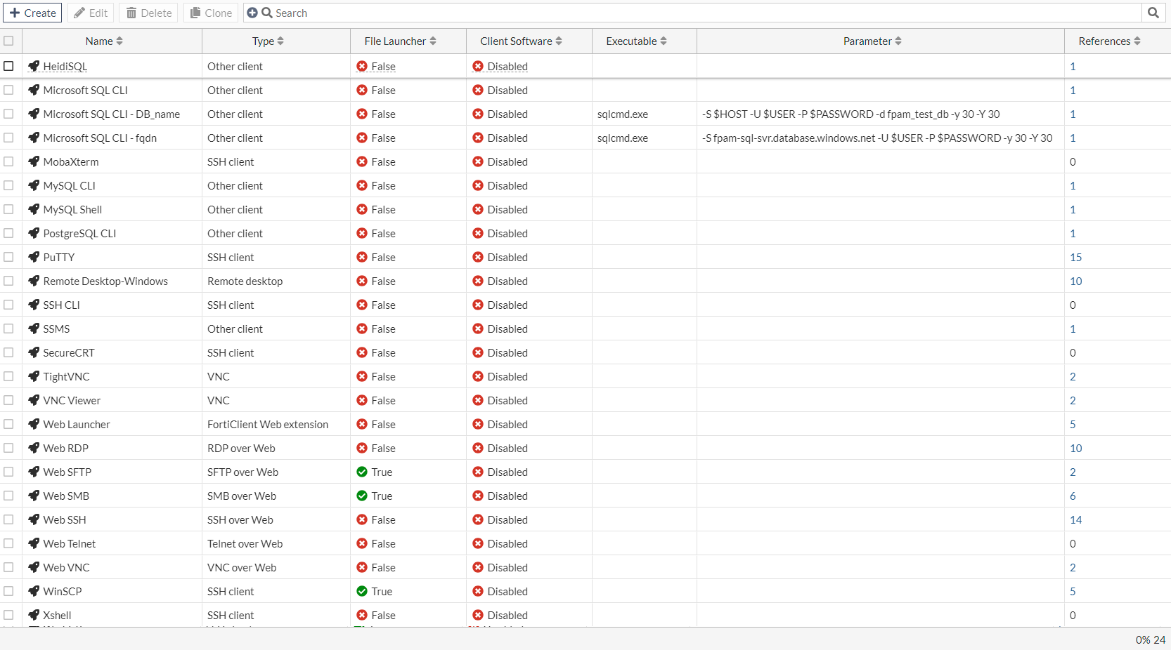 Launchers | FortiPAM 1.3.0 | Fortinet Document Library
