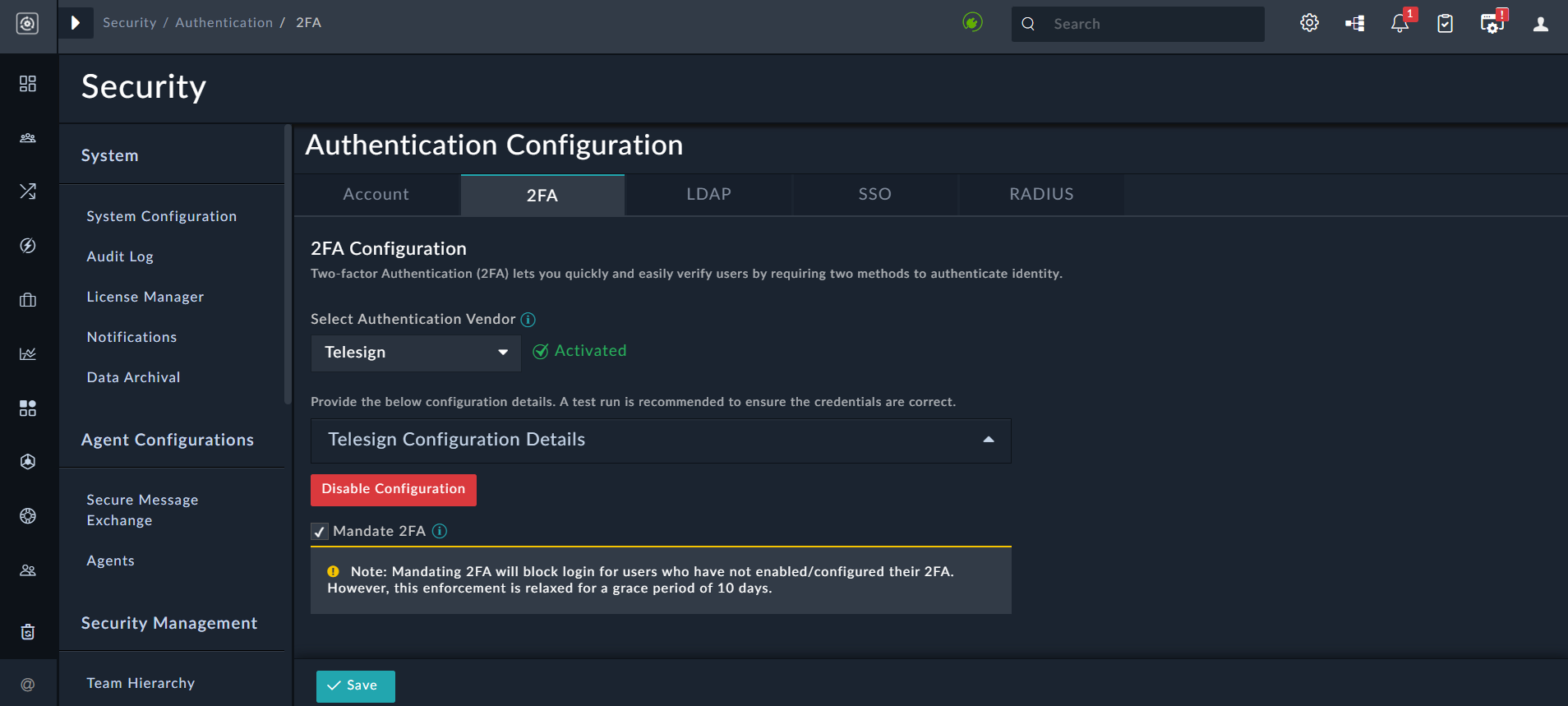 Security Management | FortiSOAR 7.5.0 | Fortinet Document Library
