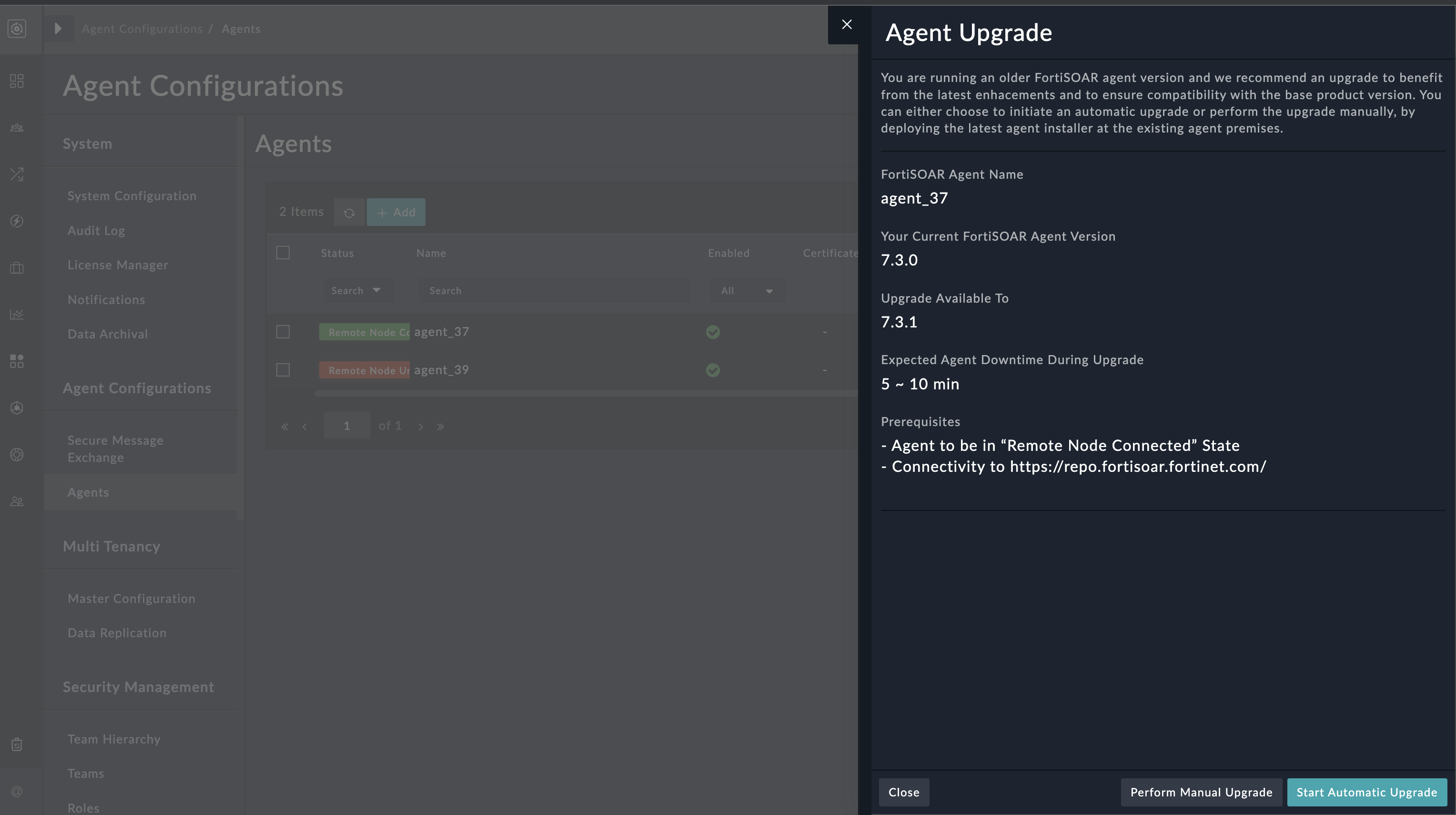 Segmented Network Support | FortiSOAR 7.5.0 | Fortinet Document Library