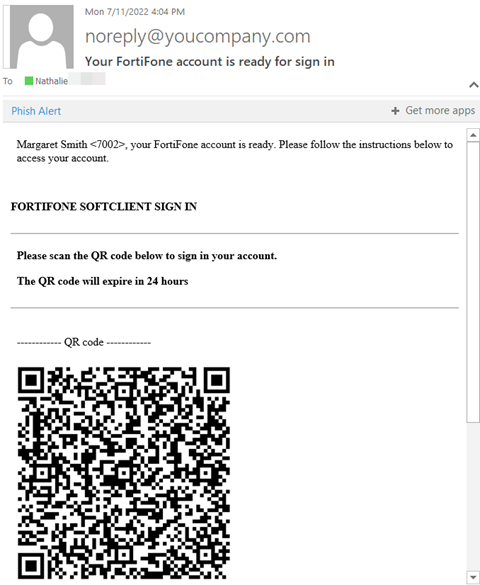 Registering your FortiFone softclient for iOS with the FortiVoice phone ...