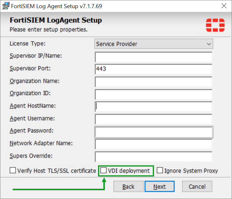 FortiSIEM Windows Agent 7.1.x | FortiSIEM 7.1.8 | Fortinet Document Library