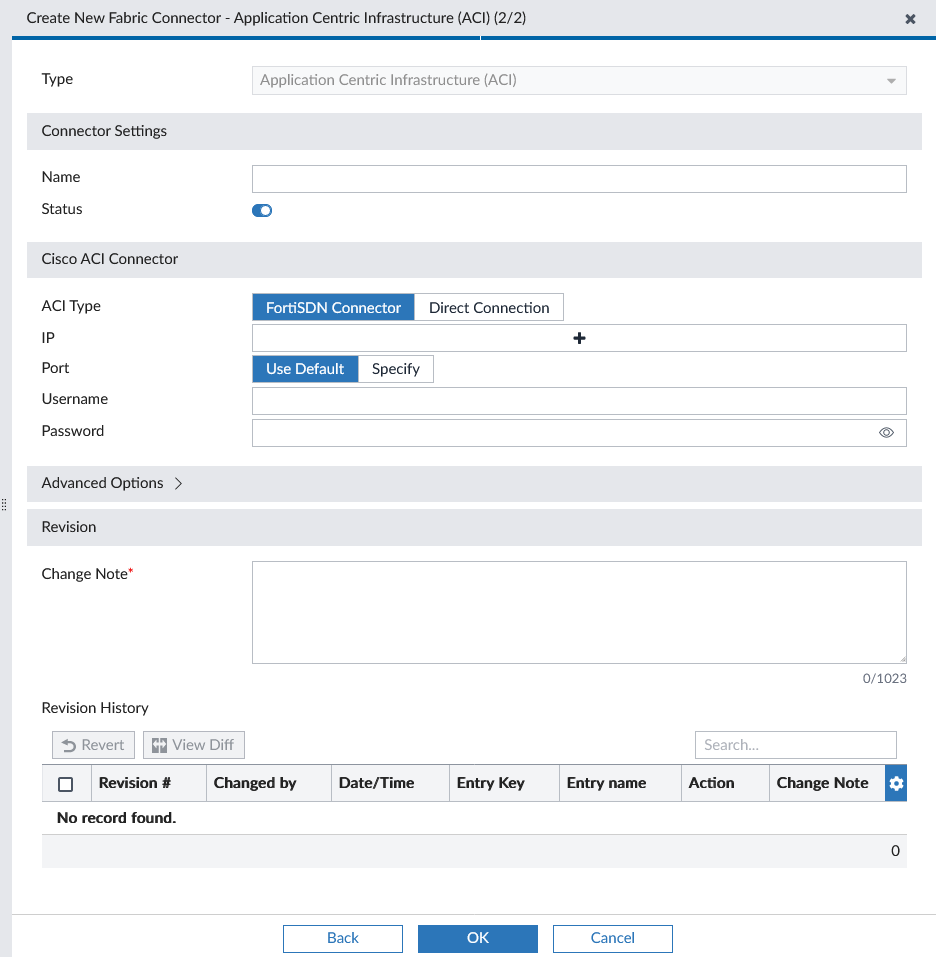 Creating ACI fabric connectors | FortiManager 7.6.3 | Fortinet Document ...