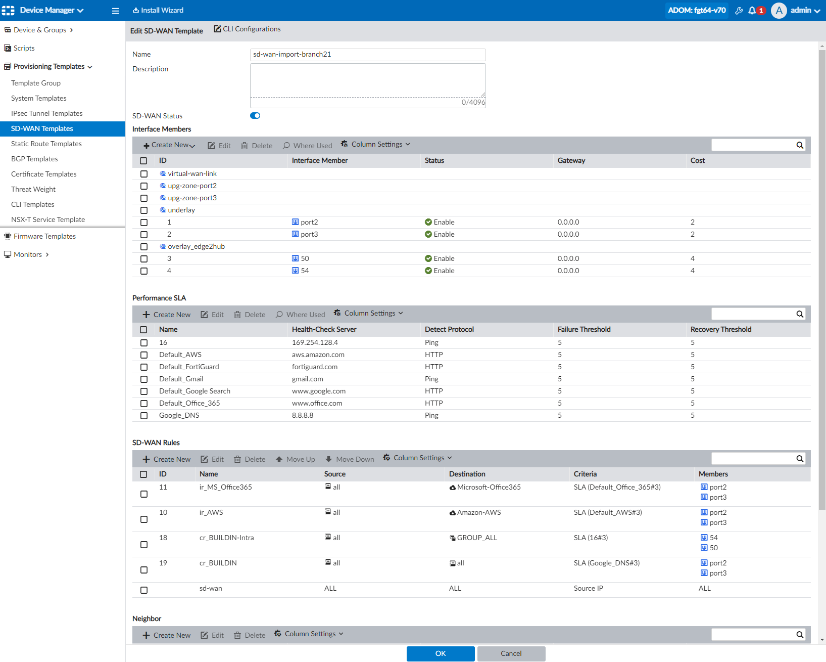 Migrate an SD-WAN Orchestrator configuration into SD-WAN templates ...