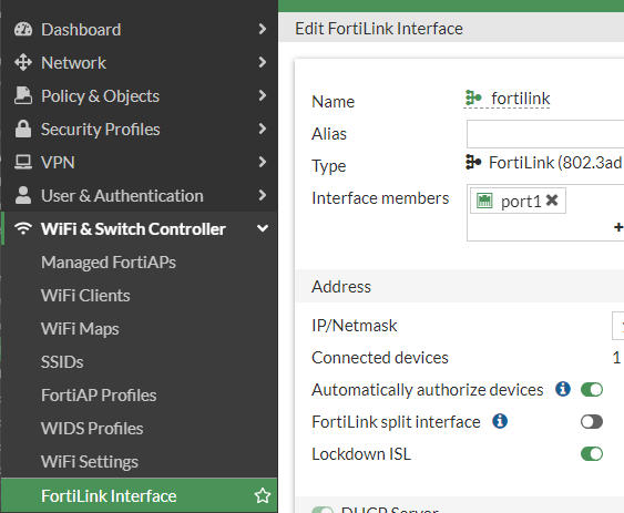 Configuring FortiLink | FortiSwitch 7.4.8 | Fortinet Document Library