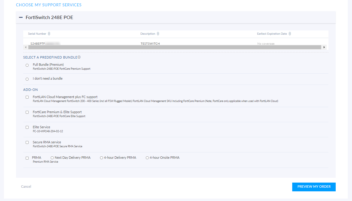 FortiSwitch | FortiCloud Services 24.2.a | Fortinet Document Library
