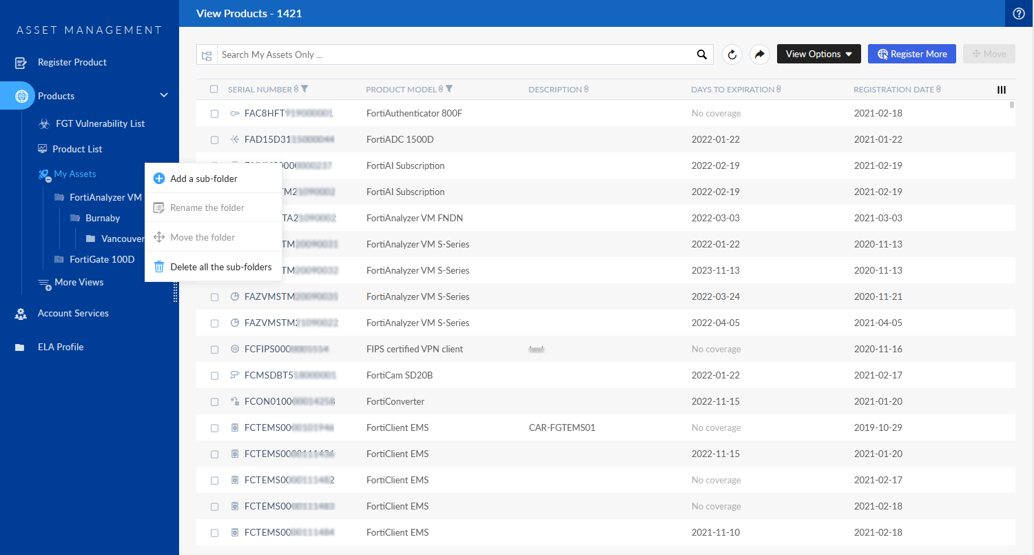 Creating custom views | FortiCloud Services 24.2.a | Fortinet Document ...