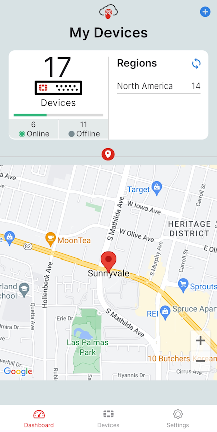 Dashboard | FortiExplorer Go 1.0.0 | Fortinet Document Library