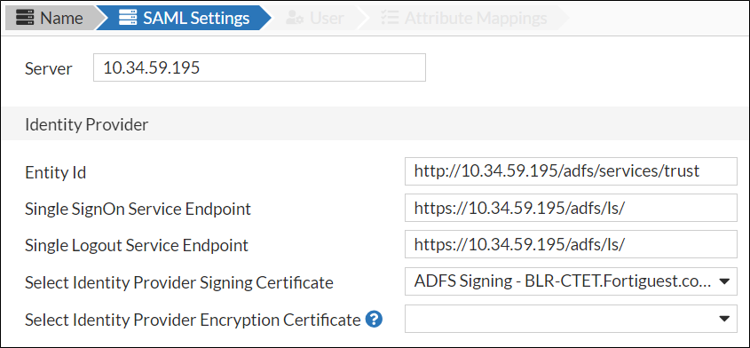 Adding Microsoft AD FS to FortiGuest | FortiGuest 1.2.0 | Fortinet ...
