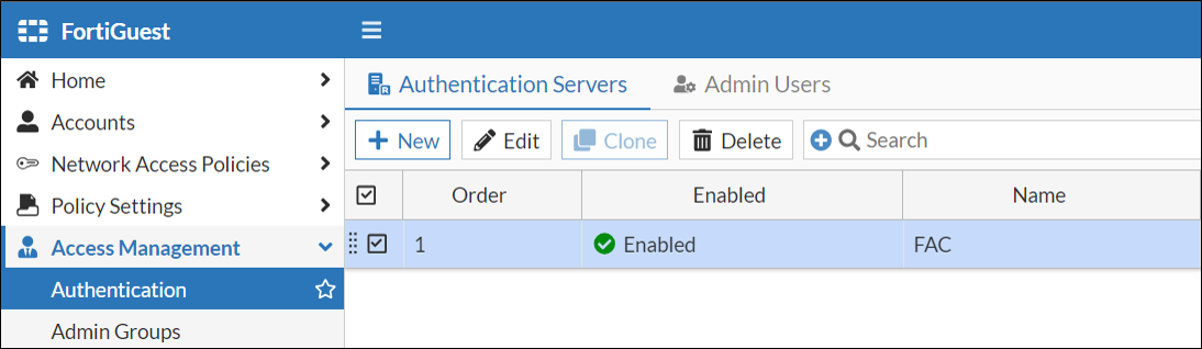 Exporting the SAML Metadata | FortiGuest 1.3.1 | Fortinet Document Library