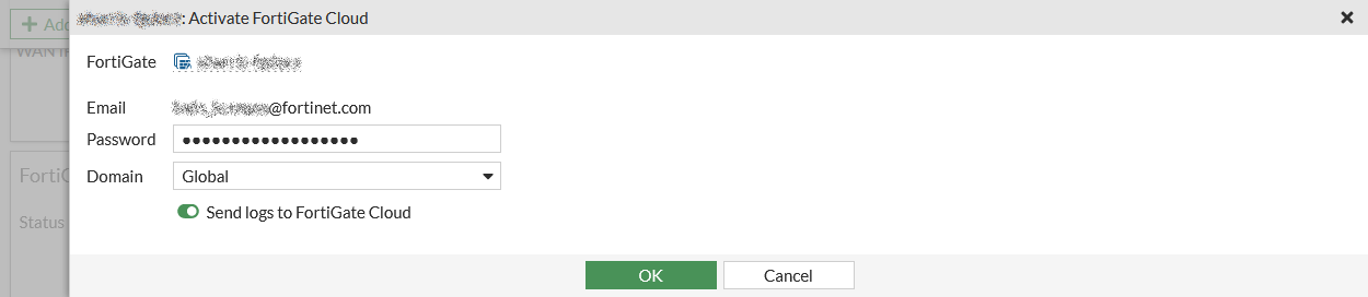FortiCare and FortiGate Cloud login | FortiGate / FortiOS 7.6.0 ...