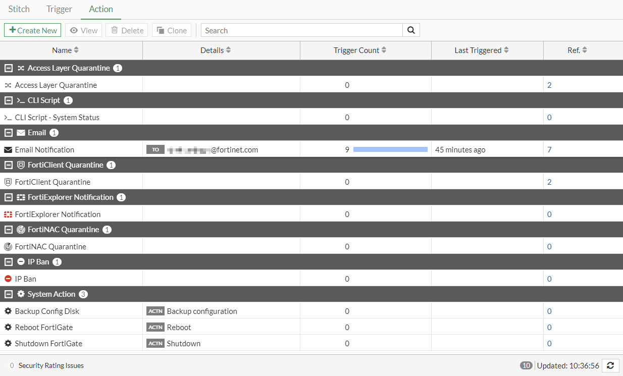 Creating automation stitches | FortiGate / FortiOS 7.6.0 | Fortinet ...