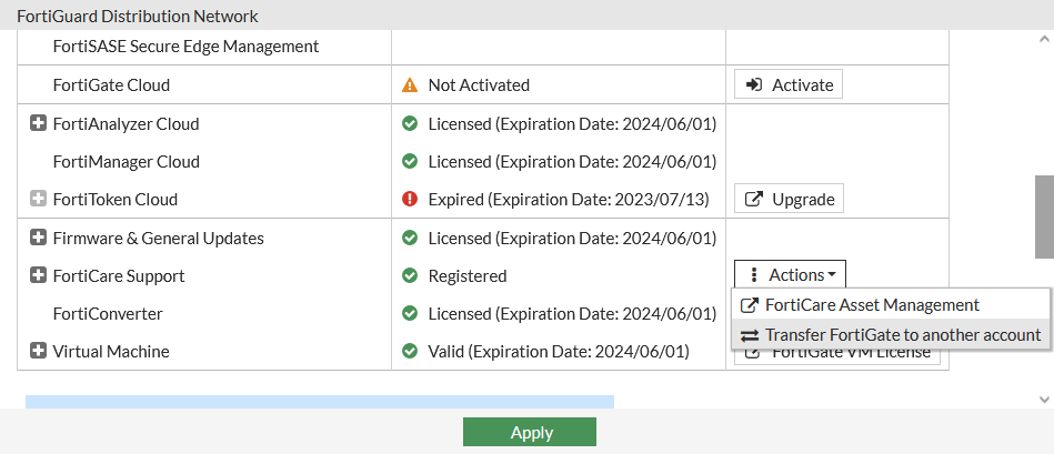 FortiCare and FortiGate Cloud login | FortiGate / FortiOS 7.6.0 ...