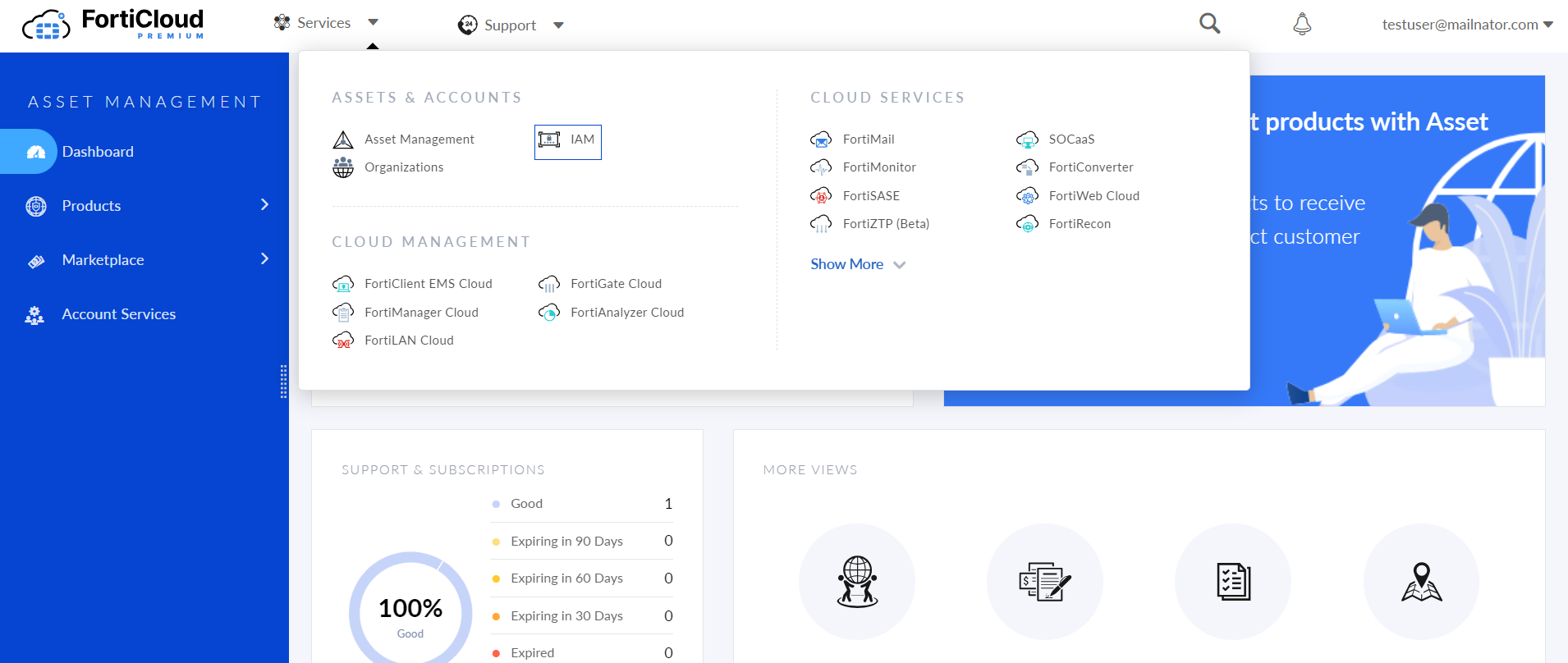 Adding a secondary account | FortiSOAR Cloud 7.5.0 | Fortinet Document ...