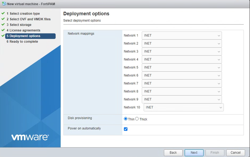 Appendix F: Installation on VMware | FortiPAM 1.6.0 | Fortinet Document ...