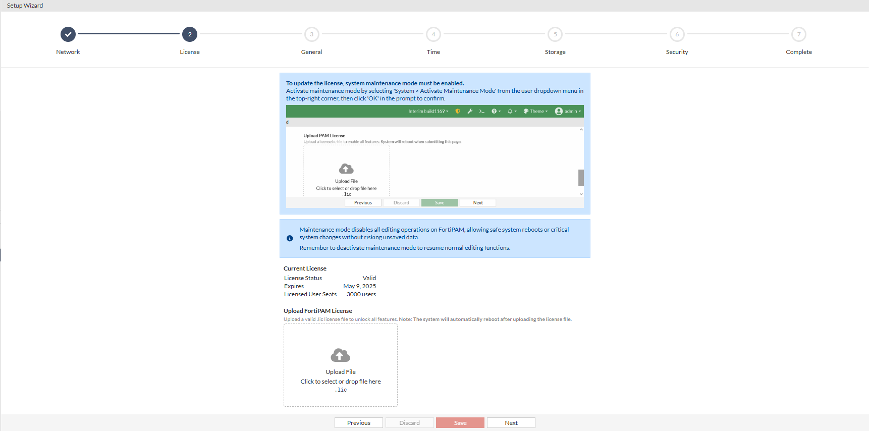 Setup wizard | FortiPAM 1.6.0 | Fortinet Document Library