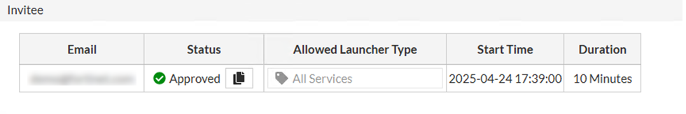 One-time secret sharing via an email invite | FortiPAM 1.6.0 | Fortinet ...