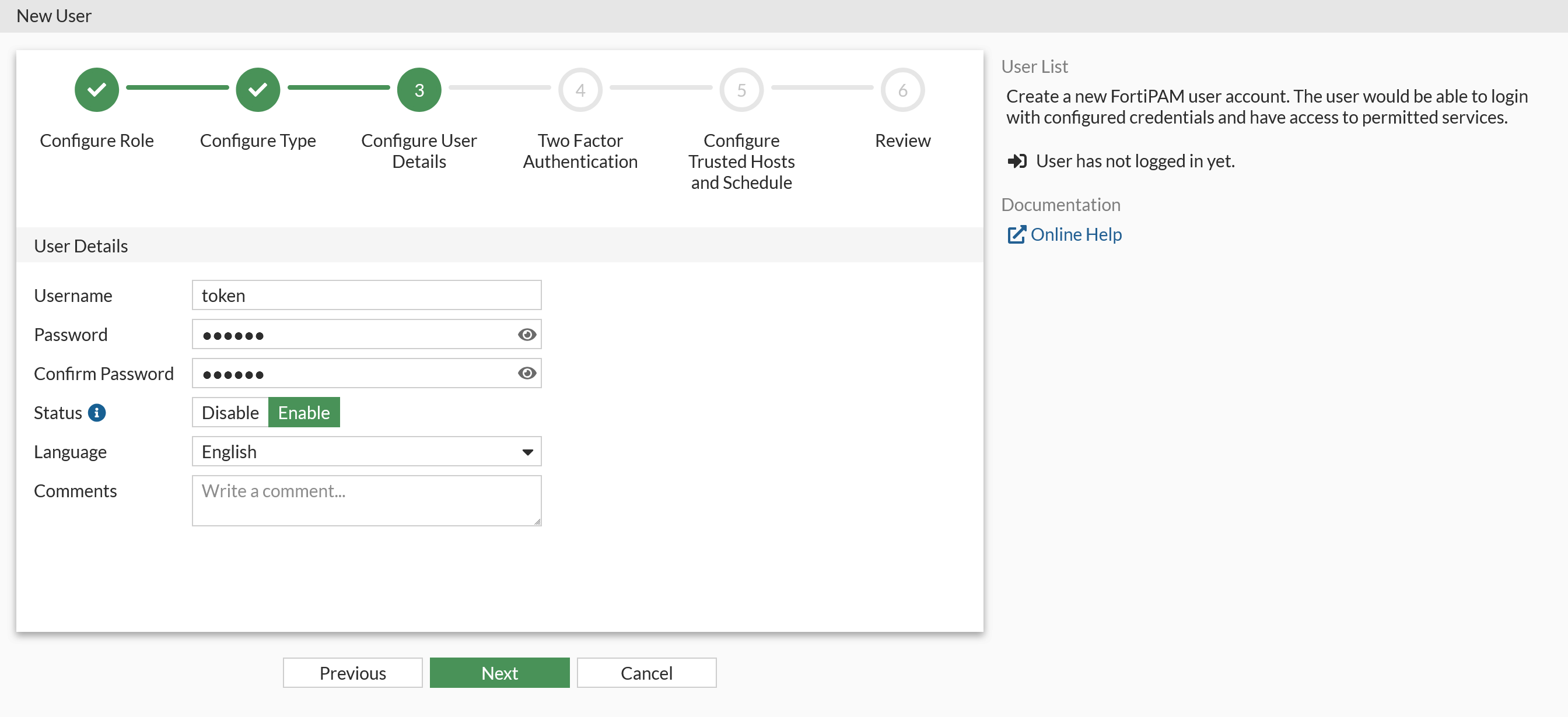 2FA with FortiToken Cloud example | FortiPAM 1.6.0 | Fortinet Document ...