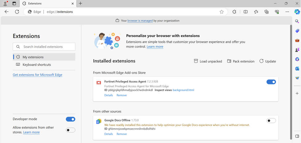 Appendix Y Fortipam Browser Extension And Standalone Forticlient Air Gapped Installation
