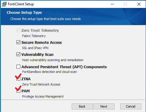 Installing FortiClient with the FortiPAM feature | FortiPAM 1.6.0 | Fortinet Document Library
