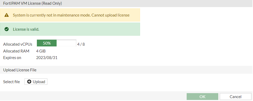 VM license | FortiPAM 1.6.0 | Fortinet Document Library