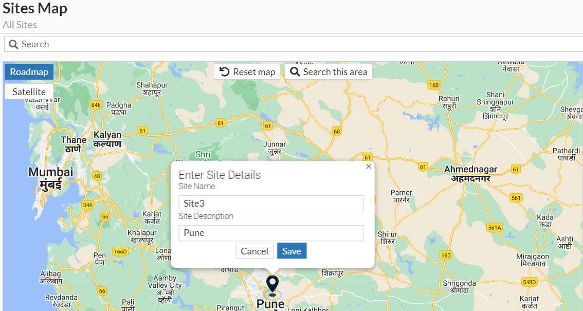 Sites | FortiPresence 25.3.0 | Fortinet Document Library