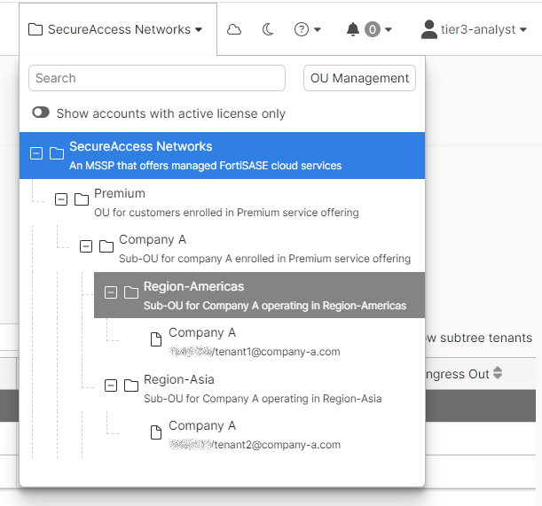 Using FortiSASE MSSP portal to manage FortiSASE tenants | FortiSASE ...