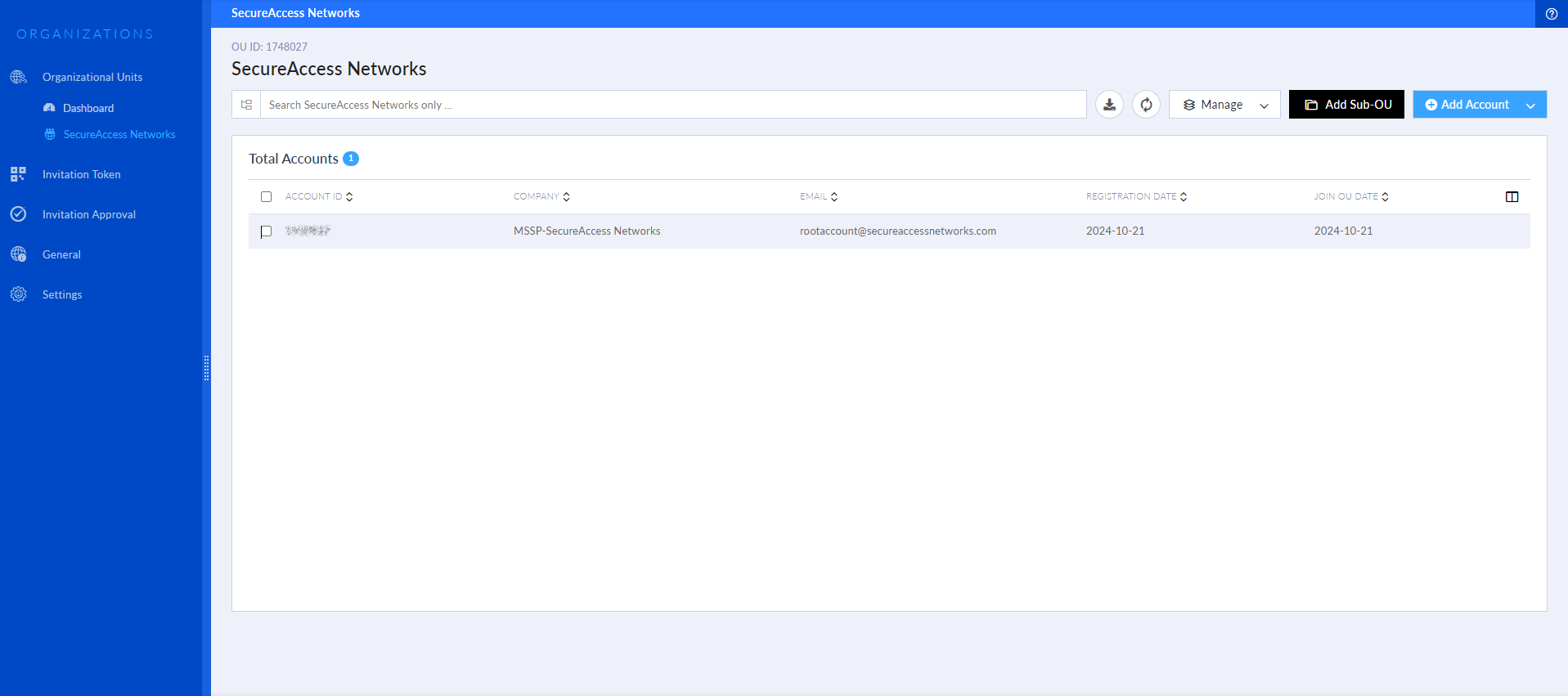 Creating OUs and sub-OUs | FortiSASE | Fortinet Document Library