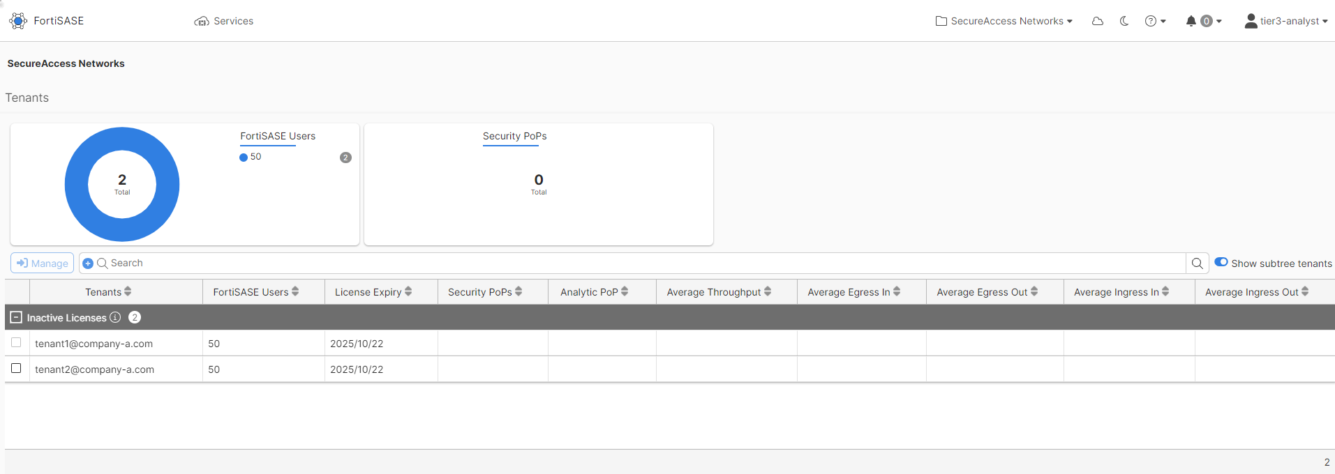 Using FortiSASE MSSP portal to manage FortiSASE tenants | FortiSASE ...