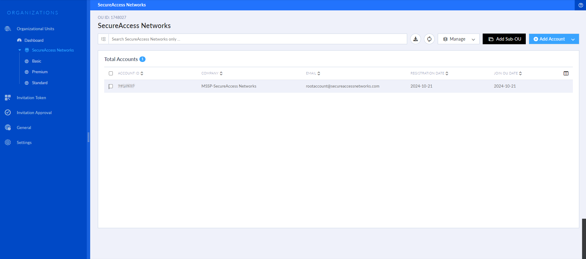 Creating OUs and sub-OUs | FortiSASE | Fortinet Document Library