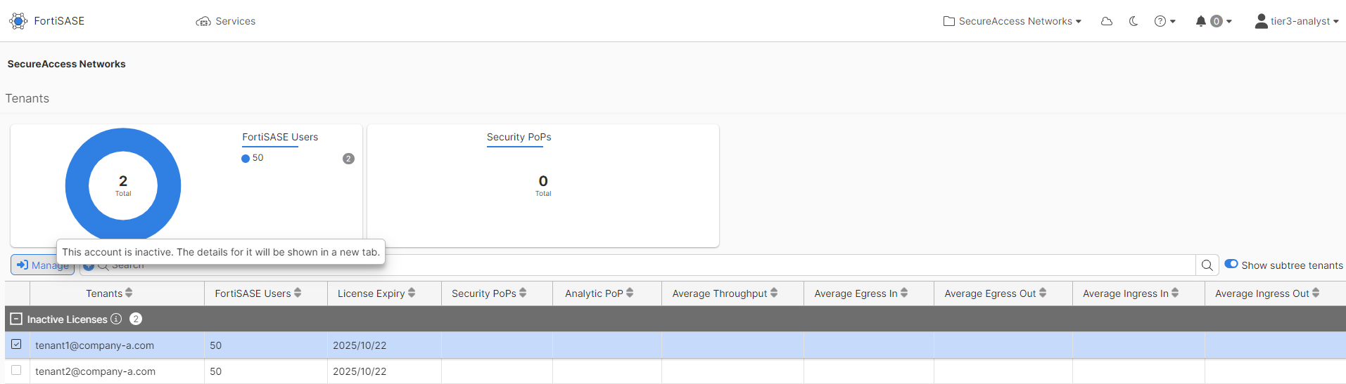 Using FortiSASE MSSP portal to manage FortiSASE tenants | FortiSASE ...