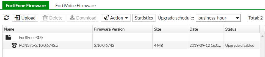Uploading the FortiFone firmware to FortiVoice | FortiVoice 7.0.5 ...
