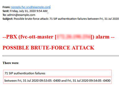 Detecting the security risks | FortiVoice 7.0.5 | Fortinet Document Library