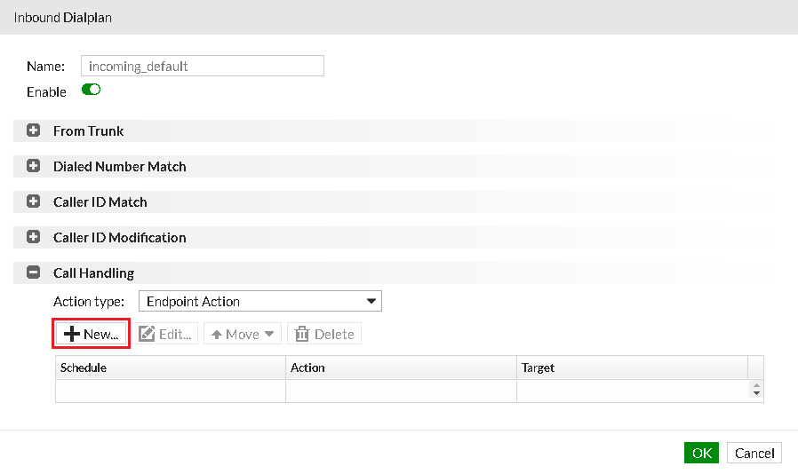 Configuring call handling with schedules | FortiVoice 7.0.5 | Fortinet ...