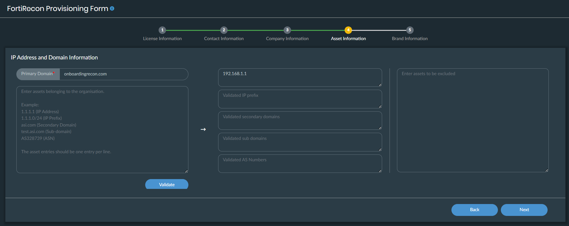Getting started | FortiRecon 25.2.a | Fortinet Document Library