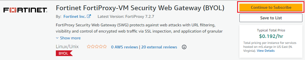 Creating FortiProxy-VM instances for HA | FortiProxy Public Cloud 7.6.0 ...